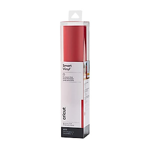 Cricut Smart Permanent Vinyl (13in x 12ft, Red) for Explore and Maker 3 - Matless cutting for long cuts up to 12ft