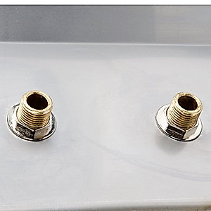 Wall Mounted Hand Sink with Gooseneck Faucet and Sidesplash, 17" x 15"Stainless Steel