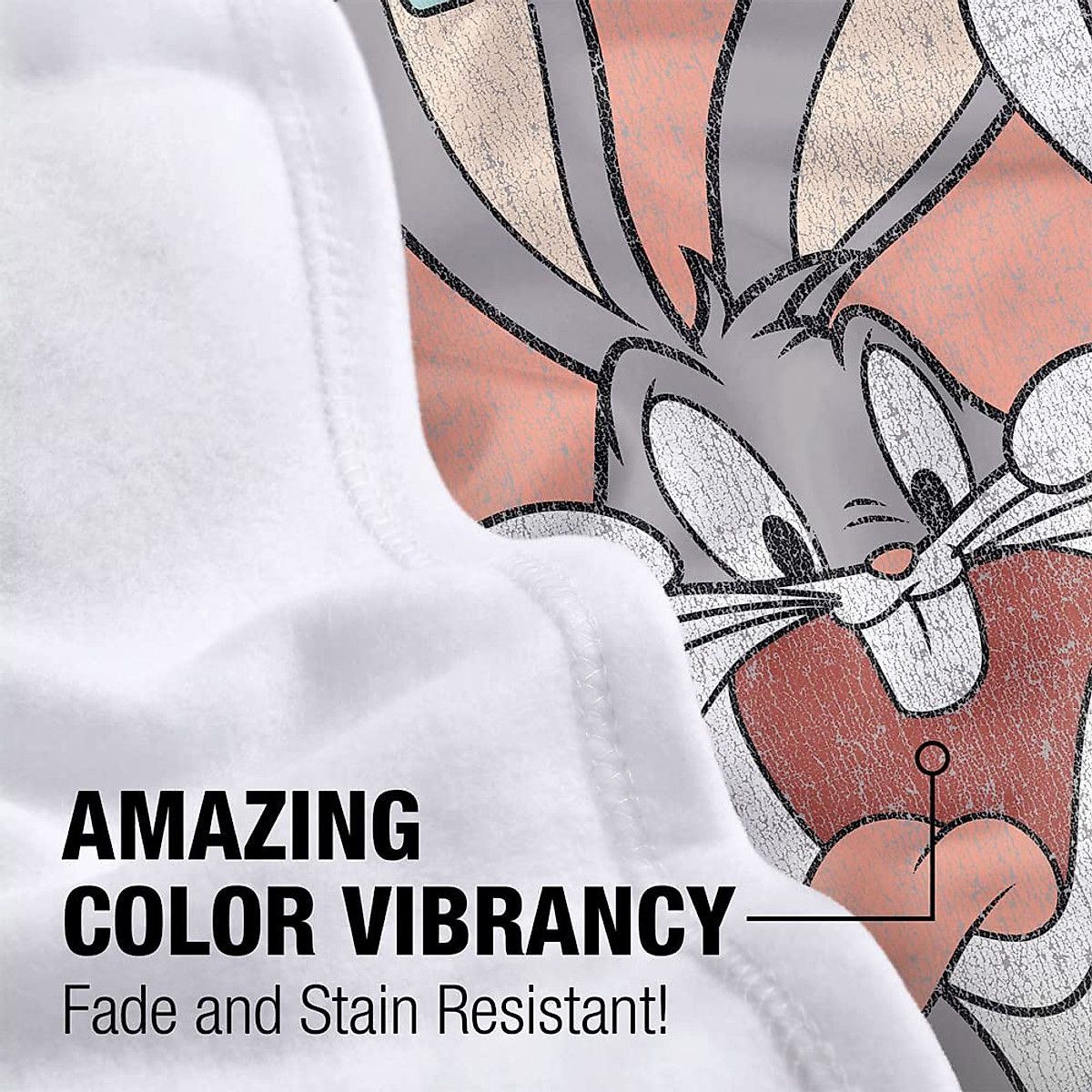 LOGOVISION Looney Tunes Lightweight Baby Blanket, 30"X40", Aint I A Stinker Unisex for Infants Girls & Boys