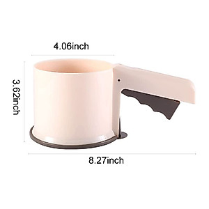 Manual Flour Sieve,Handheld Icing Sugar Strainer Cup, Stainless Steel Mesh Sifter For Baking