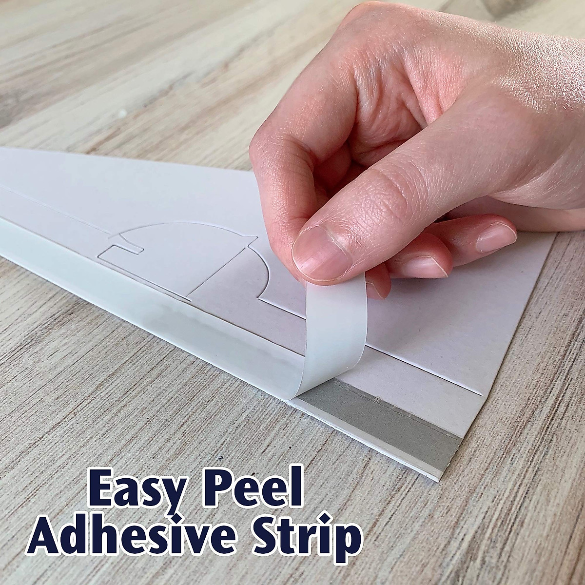 ArtSkills PA-1262 10" Easel Back Peel and Stick Poster & Project Stands, 6 Count, 6 Pack- 10 Inch, White