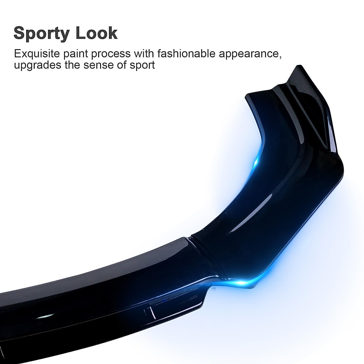 Gloss Black Bumper Lip Spoiler Splitter Fit for 1997-2002 2010-2021 Chevy Camaro LS LT1 SS Coupe Convertible Front Rear Body Kit Side Skirt