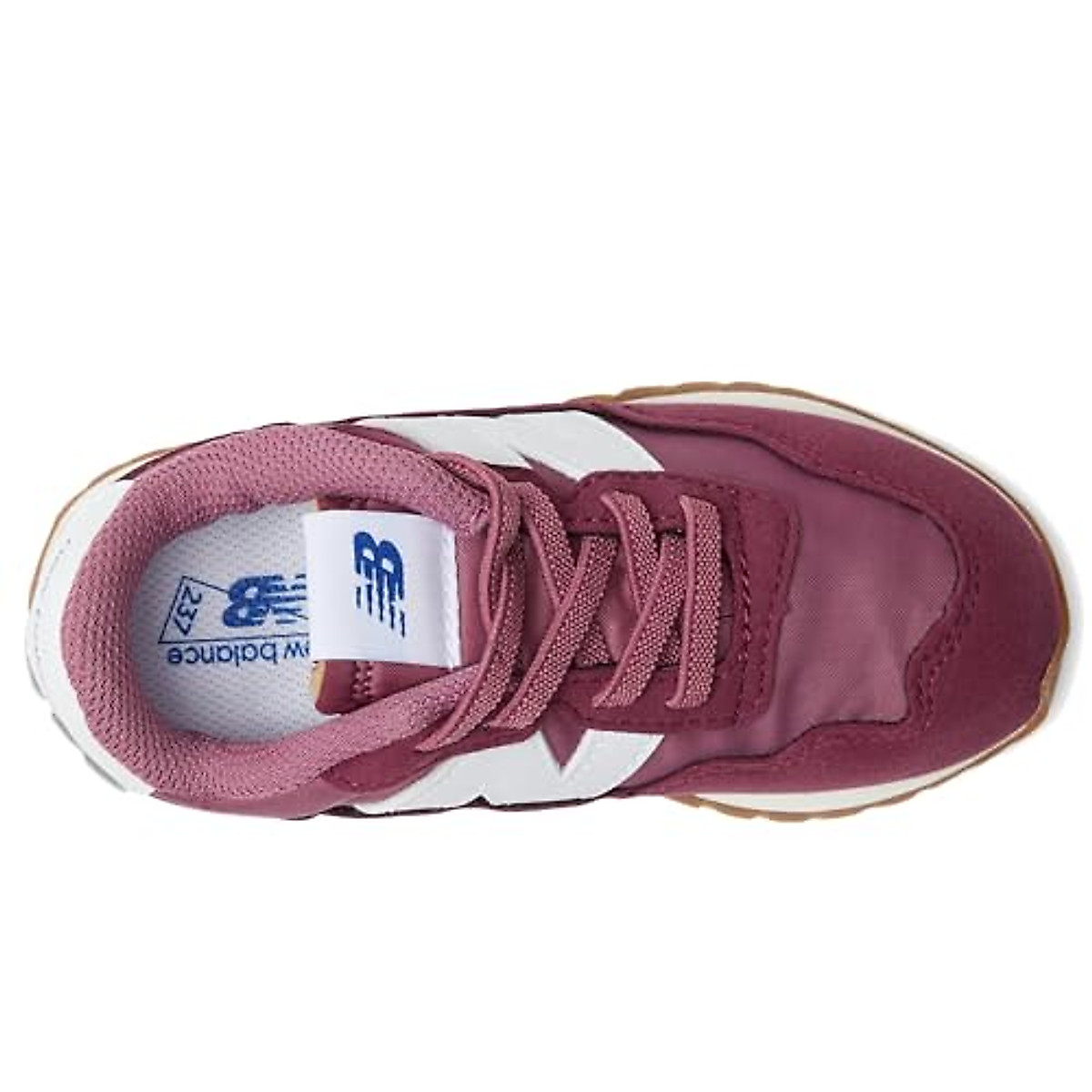 New Balance Kids 237 Bungee Sneaker, DARK EMBER/RAISIN, 6 M Toddler (1-4 Years)
