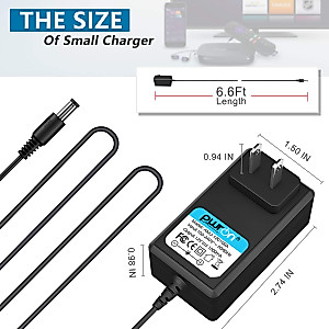 PwrON 6.6FT Ac Dc Adapter Compatible with for Roku Ultra,Premiere,Premiere Plus, Ultra 4K HDR Streaming Media Player STB ROKU 4640 PA-1120-42RU 3.0 Power Supply Cord