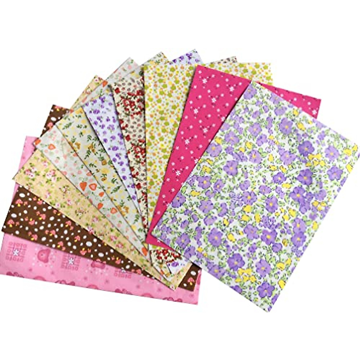 longshine-us 10PCS A4 Premium Sticky Back Printing Self-Adhesive Non-Woven Felt Quilting Fabric Sewing Scrapbooking Sticker for DIY Craft (A4)