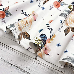 Aimaopao Toddler Baby Girls Fall Winter Clothes Set Little Girls Floral Tunic Tops Pants Outfits Clothing Yellow Floral 4T