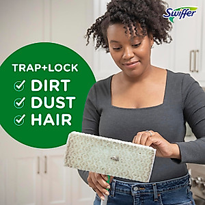 Swiffer Sweeper Dry Sweeping Pad Refills, Hardwood Floor Mop Cleaner Cloth Refill, Gain Scent, 32 Count