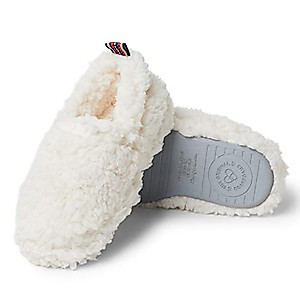 Dearfoams Kids Washable Skye Pile Closed Back Slipper, Muslin, US 9-10 Unisex Toddler
