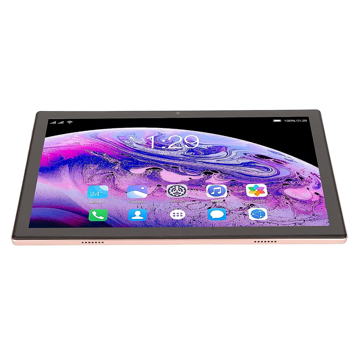 10in HD Tablet, Gold 4G Call 6GB 128GB RAM Front 800w Rear 2000w 2560x1600 Portable Tablet, Support, IPS Full HD Display WiFi Tablet