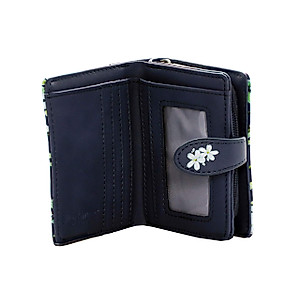 Shag Wear Chickadee Garden Small Zipper Women's Wallet (Sky Blue)