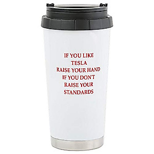 CafePress Tesla Travel Mug Stainless Steel Travel Mug, Insulated 20 oz. Coffee Tumbler