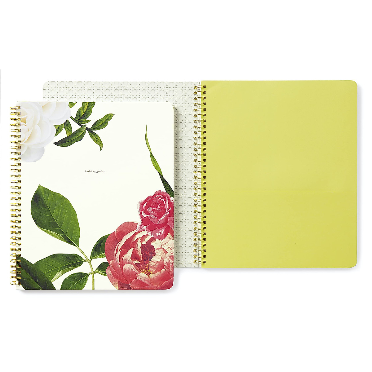 Kate Spade New York Large Spiral Notebook 11" x 9.5" with 160 College Ruled Pages, Floral
