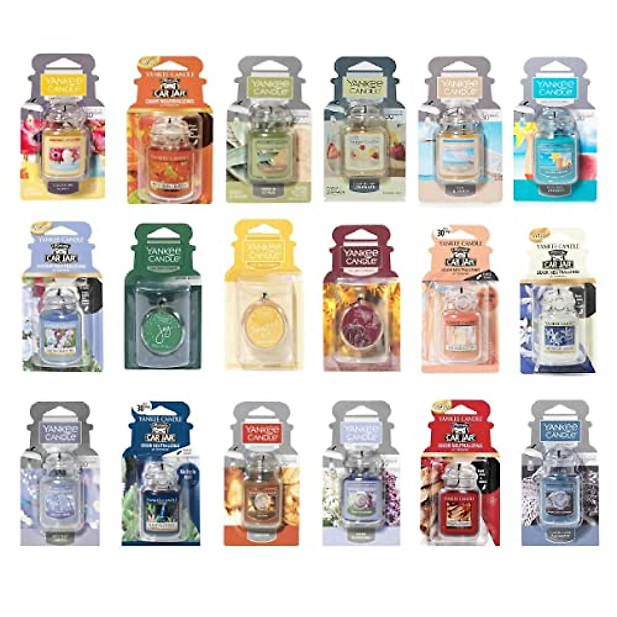 Yankee Candle Pack of 3 Ultimate Car Jar Random Mixed Scents