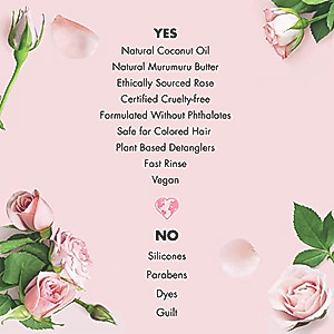 Love Beauty And Planet Blooming Hair Conditioner for Color Treated Hair Murumuru Butter & Rose Paraben & Silicone Free & Vegan Hair Care, 32.3 Fl Oz