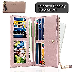 Jocose Moose Women's Tote Handbag, Fashion Leather Shoulder Bag ，Top Handle Satchel Purse Set 3pcs (Champagne Powder)