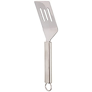 Norpro Stainless Steel Short Slotted Turner, 1-Pack, Silver