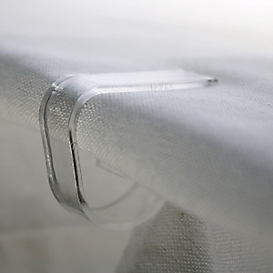 Clear Plastic Tablecloth Clips – Picnicking Accessory - Set of 72