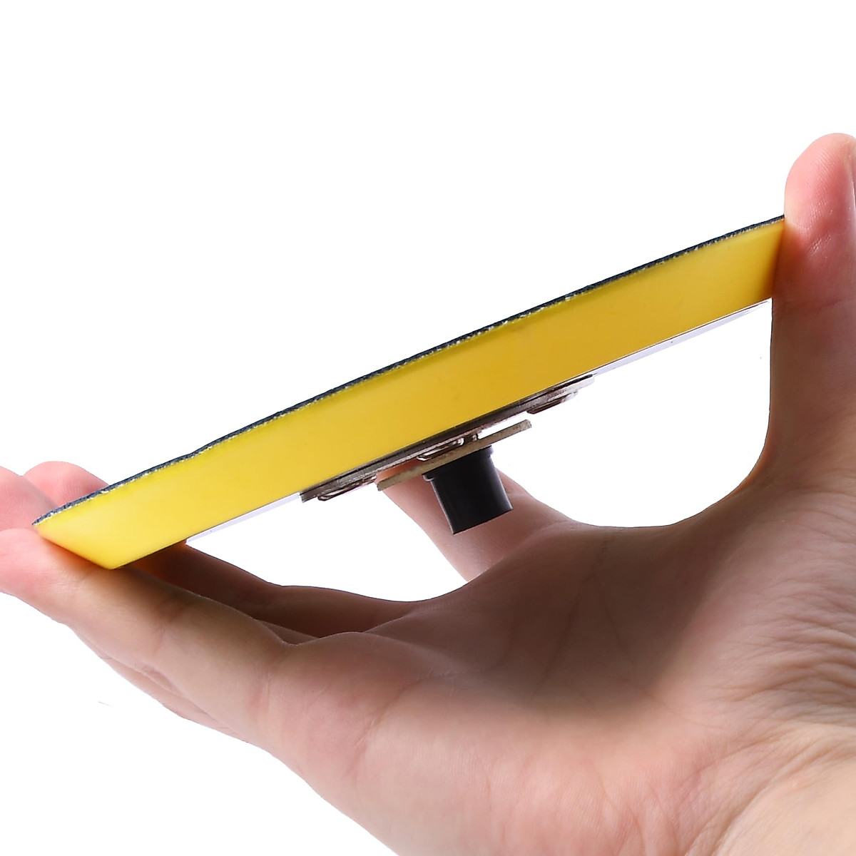 SHININGEYES 1Pcs 6in Vinyl Faced PSA Backing Pad, 6" PSA Backing Plate 5/16" 24 Thread for Air Orbital Sander and Pneumatic Polisher