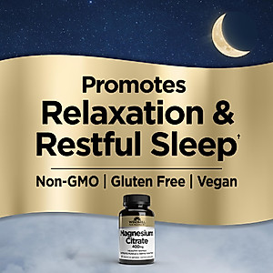 Windmill Natural Vitamins Magnesium Citrate 400 mg, Immune Support, Supports Muscle Recovery, Supports Healthy Heart, 60 Count, 30 Servings