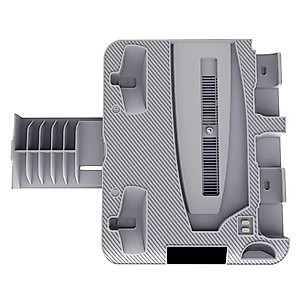 Charging Dock Stand for PS VR2 & for PS5 Controller,Dual Controller Charger Station Base Cooling Stand with Charging Indicator Light & 10 Game Discs Slots