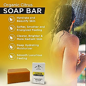 iHeart Fresh and Fragrant Citrus Lavender Soap Bar - Long Lasting Rich Creamy Lather - Face & Body Wash for Men and Women - Large 6 Ounce