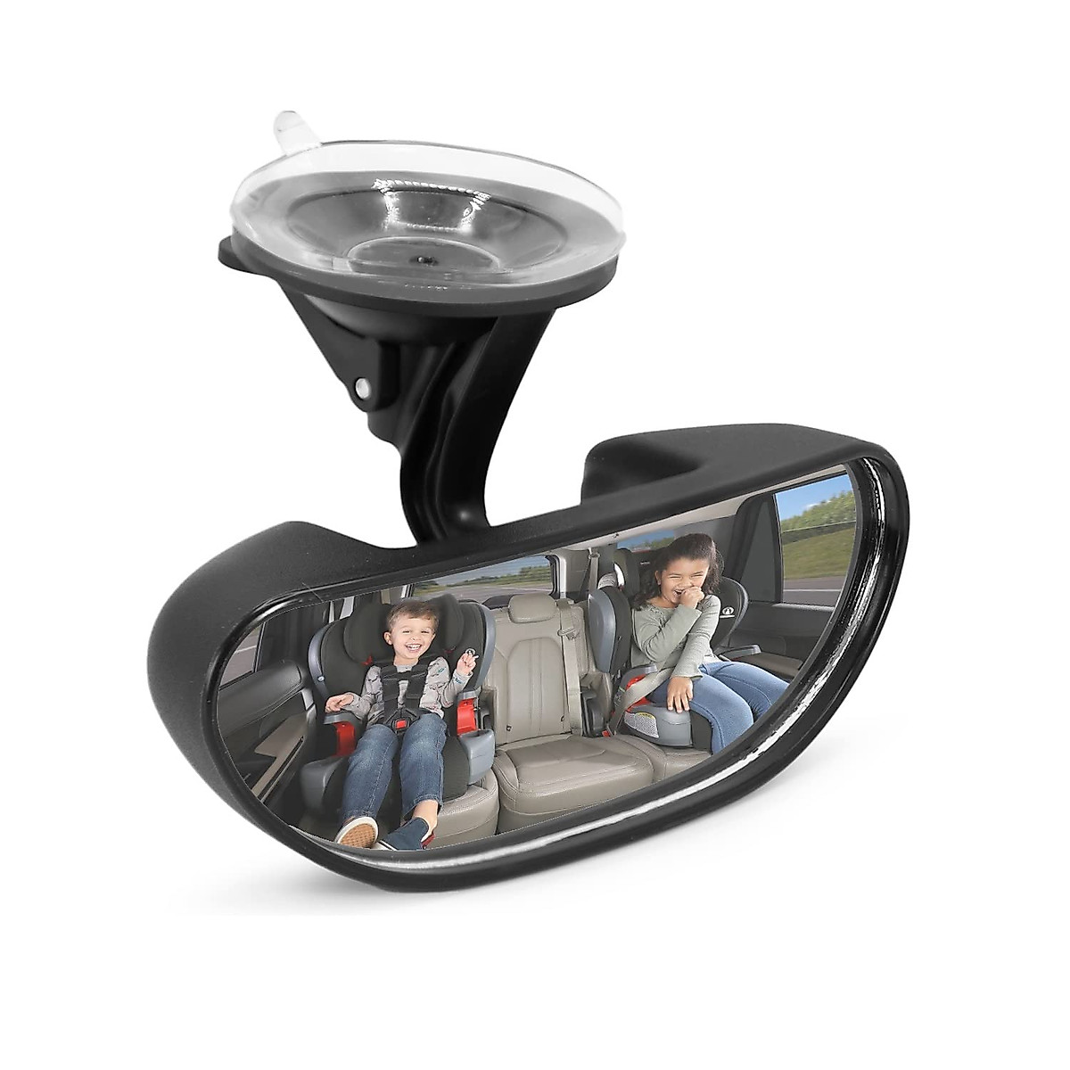 Lebogner Baby Car Mirror, Windshield Front Facing Seat Full Wide Angle View Infant Mirror, Rearview Car Seat Mirror That Attaches With A Adjustable Suction Cup, Child Safety Hanging Accessories