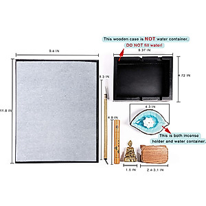 Meditation Gifts Buddha Drawing Board - Woman Relaxation Gifts Man Zen Gifts Decor Office Home Relaxing Art Water Painting Board Unique Stress Relief Birthday Valentine Gifts for Adults Him Her