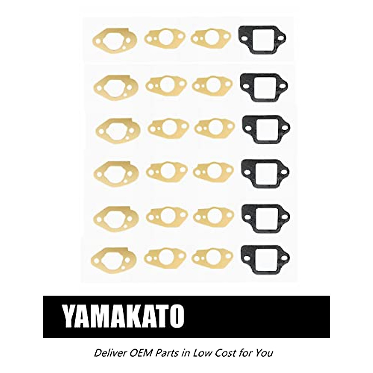 YAMAKATO GCV160 Carburetor Gasket Set Kit for Honda HRR216 HRX217 GCV190 GSV190 GCV135 GC160 HRS216 HRT216 HRB216 HRB217 HRZ216 Engine Toro Lawn Boy Mower