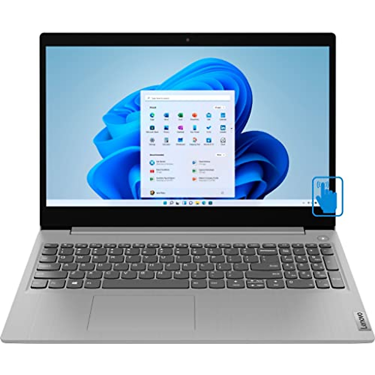 Lenovo - IdeaPad 3 15" HD Touch Screen Laptop - Intel Core i3-1115G4 - Intel UHD Graphics - 8GB Memory - 256GB SSD - Platinum Grey