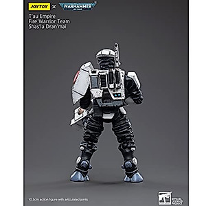 JOYTOY 1/18 Action Figures Warhammer 40k Mecha Joy Toy Model Toys T'au Empire Fire Warrior Team-D