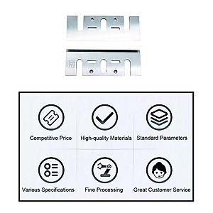 3-1/4 Inch Hand Planer Blades Replacement Resharpenable HSS for Makita 1900B KP0800 KP0810 DeWalt D26676 DW6655 DW678K Bosch 1594 PA1204 PA1205 Ryobi HL-82 L282 & More