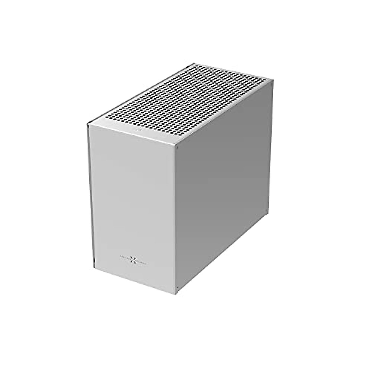 MATX PC Case in Mini-Size, Portable Gaming Computer Case, Aluminum Micro ATX Case for DIY Installation Silver