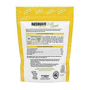 DASUQUIN MSM Soft Chews for Small to Medium Dogs, 1.1 lbs., Count of 84, 6.25 in