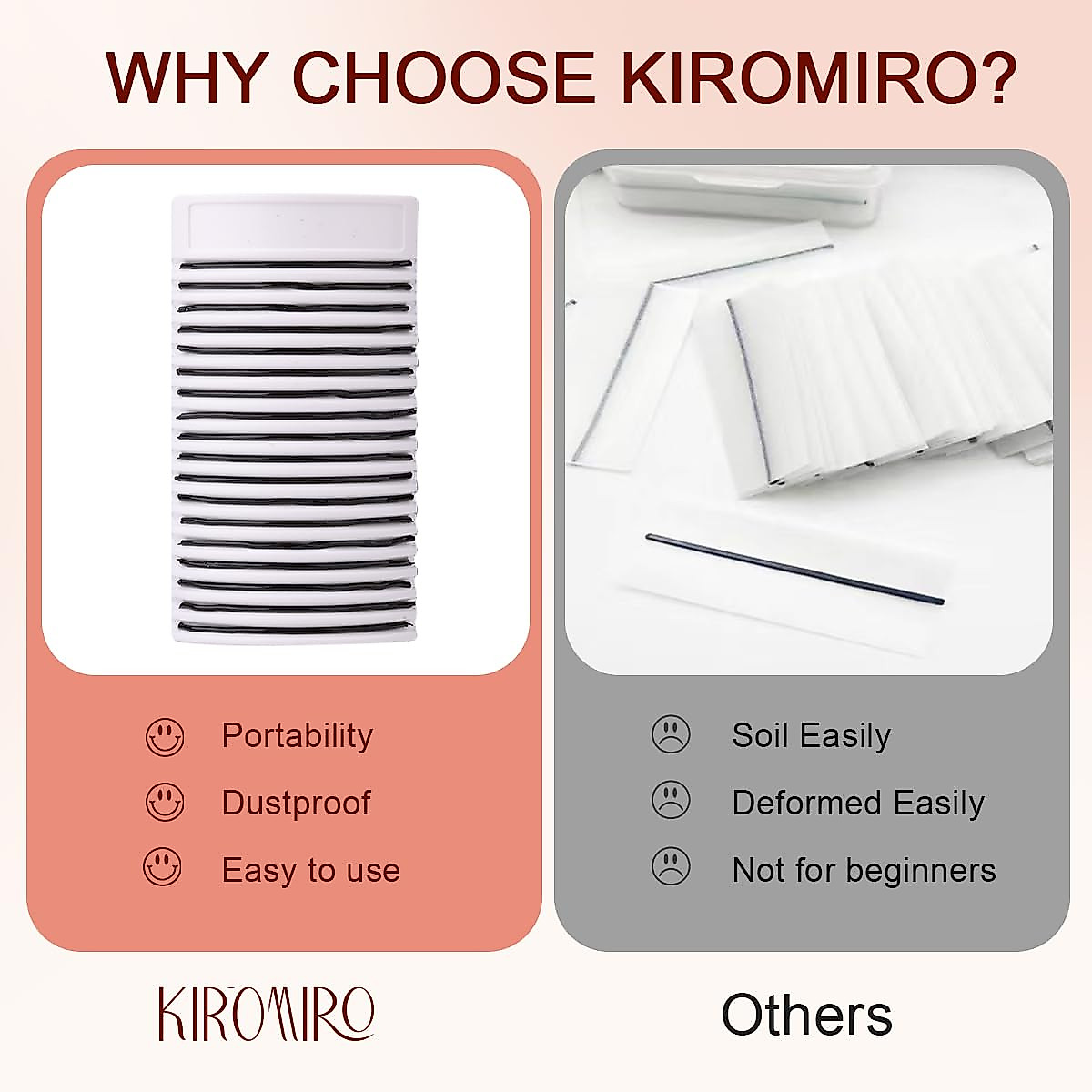 Self Adhesive Eyelashes Strips for Lashes Natural Look 36 Pcs Strong-Hold Reusable Self Adhesive Eyelashes Spare Adhesive Strip (Black)