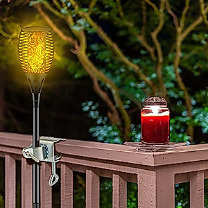 MOLIGOU Deck Umbrella Clamp, Parasol Holder Clip, Patio Balcony Umbrella Stand Clip, Mount to Railing