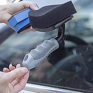 VICASKY Tire Shine Wax Applicator Tire Brush Tire Dressing Applicator Pad Keeps Tires Shine Reusable and Washable for Tire Detailing Waxing Brush