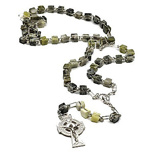 Irish Connemara Marble Rosary Prayer Beads Handcrafted in Ireland by J.C.Walsh & Sons