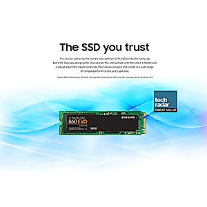 SAMSUNG 860 EVO SSD 1TB - M.2 SATA Internal Solid State Drive with V-NAND Technology (MZ-N6E1T0BW)