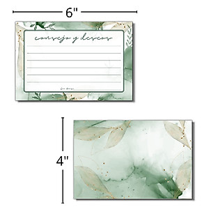 WillaBees Advice & Wishes Cards in Spanish 50 Consejos y Deseos Tarjetas For Graduation Party Well Mr Mrs Wedding Bridal Shower Retirement Baby Games Cards, Green, 6''Wx4''H