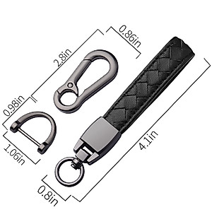 Sindeda for Honda key fob cover with leather keychain,Soft TPU Full Cover Protection,key fob case compatible Honda Accord Civic CRV Pilot Odyssey Passport Smart Remote Key，Key Fob Shell Silver