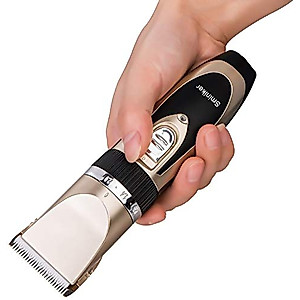 Sminiker Professional Rechargeable Cordless - Professional Pet Hair Clippers with Comb Guides for Dogs Cats Horses and Other House Animals Pet Grooming Kit