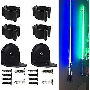 Lightsaber Wall Mount Display Stand Light Saber Holder Wall Rack Wall Mount Bracket, Ideal for use in commercial and residential environments - Hardware Included, (2 Set)
