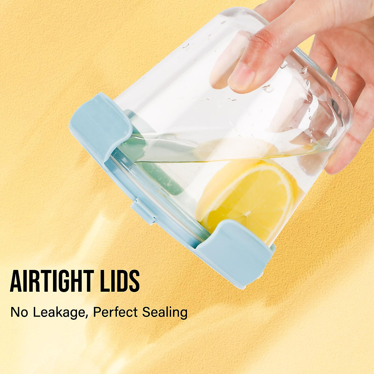 BEWAVE 24 Oz Overnight Oats Containers with Lids, Glass Oatmeal Mason Jars Large Capacity Cups for Pudding Salad Cereal Yogurt Milk Fruit Storage