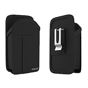Agoz Panasonic TOUGHBOOK N1 T1 Scanner Holster, Rugged Case Pouch for Panasonic TOUGHBOOK FZ-N1, TOUGHBOOK FZ-T1 Handheld Barcode Touch Mobile Computer, Cover w/Strong Metal Clip Belt Loops, Card Slot