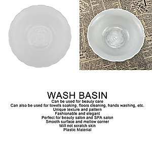 Face Wash Basin, Professional Stylish Portable Round Soaking Wash Basin for Beauty Salon for Skin Care