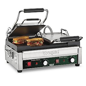 Waring Commercial WFG300 Panini Grill, 23.25x19.25x13.75, Silver