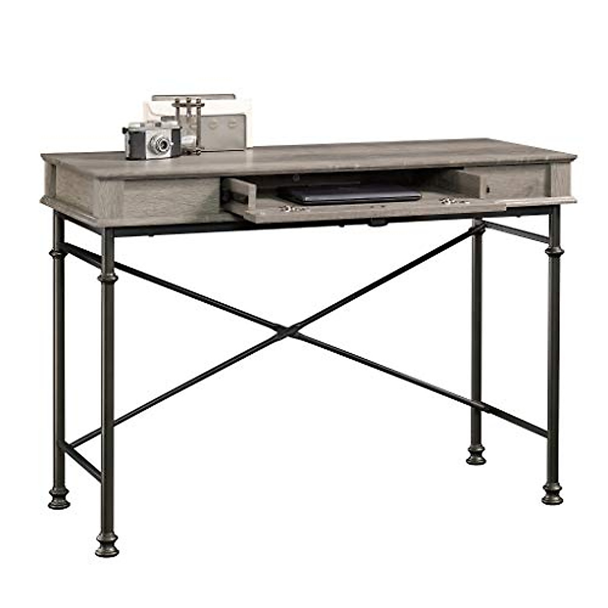 Sauder Canal Street Console Desk, Northern Oak finish