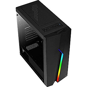 AeroCool Bolt-G-BK Tempered Glass RGB Mid Tower