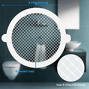 PPKKAI，30 Pack Disposable Shower Drain Hair Catcher，Shower Drain Dog Hair Catcher，Mesh Filter Sink Strainer Stickers，Bathtub Drain for Kitchen Bathroom