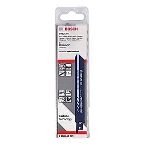 Bosch Professional 10 Pieces Reciprocating Saw Blade S 922 EHM Endurance for Stainless Steel (for Stainless Steel, 150 x 19 x 1 mm, Accessories for reciprocating saws)